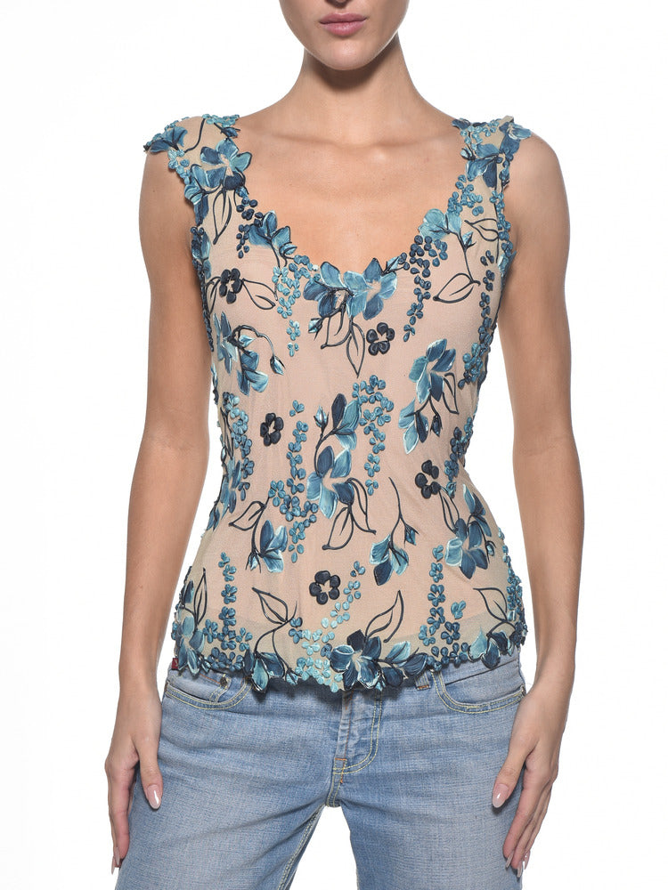 T1220T V-Front Extended Sleeves Top 048 – Ema Savahl Couture