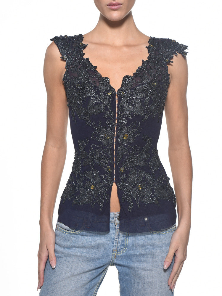 T1220T V-Front Extended Sleeves Top 049 – Ema Savahl Couture